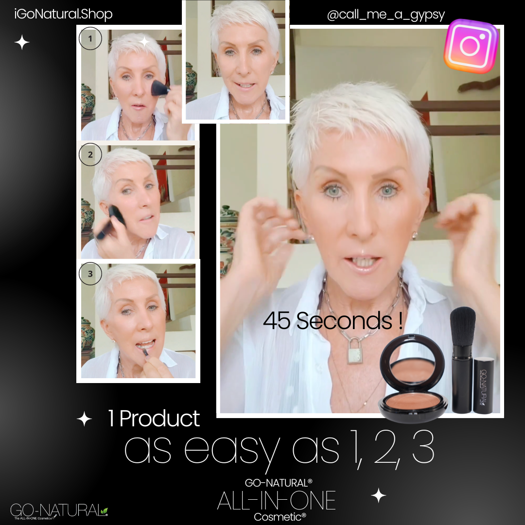 iGoNatural® Go Natural ALL-IN-ONE Cosmetic Powder Makeup Compact Set ...